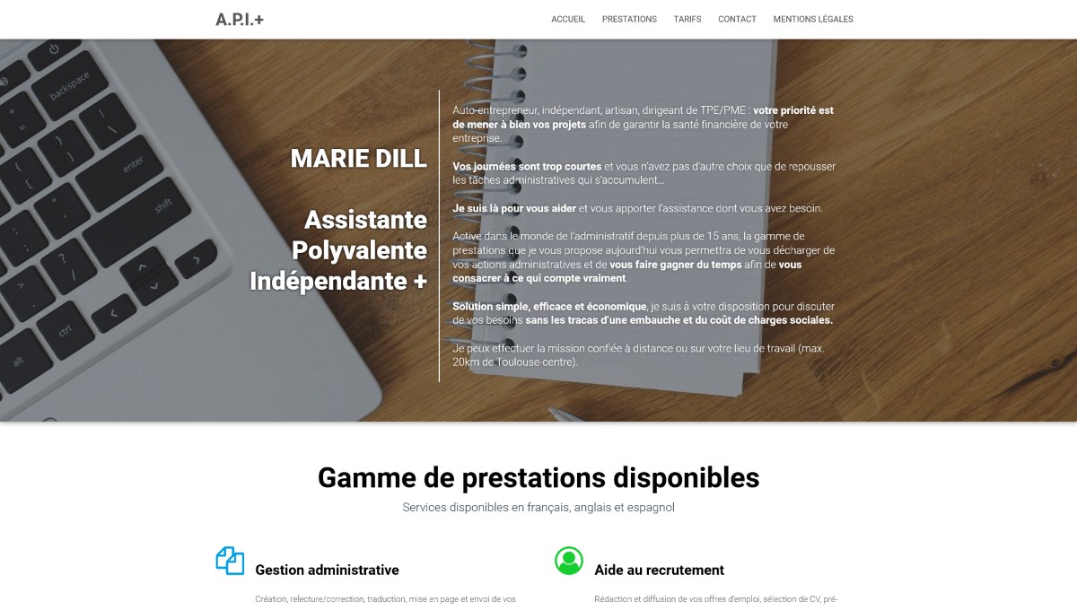 A.P.I.+ | Assistante Polyvalente Indépendante (et plus encore !)